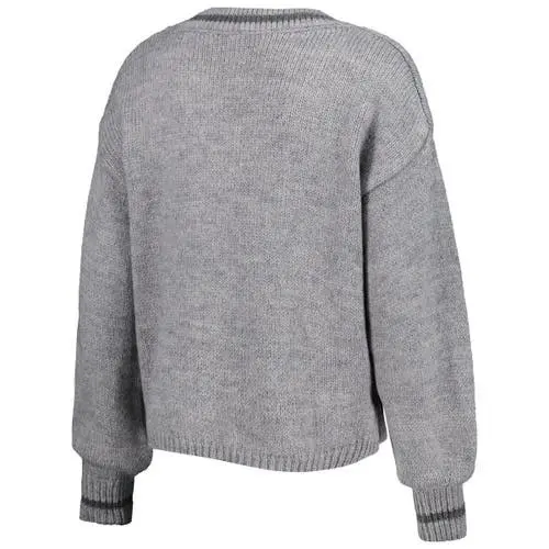 LUSSO Phoenix Suns Scarletts Lantern Sleeve Tri-blend V-neck Pullover Sweater