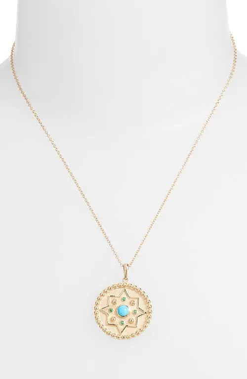 Anzie Dew Drop Disc Pendant Necklace