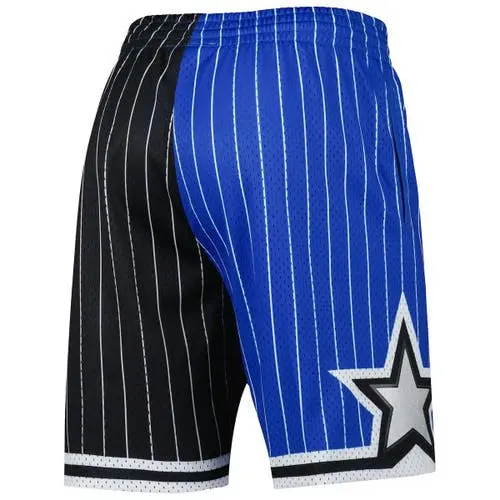 Mitchell & Ness Black Orlando Magic Hardwood Classics 1994 Split Swingman Shorts
