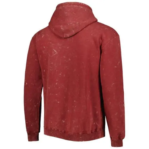 THE WILD COLLECTIVE Chicago Bulls Acid Wash Pullover Hoodie