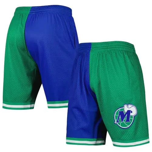 Mitchell & Ness Dallas Mavericks 1998 Split Swingman Shorts