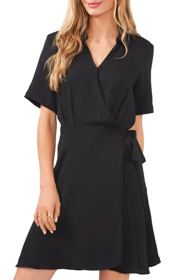 Vince Camuto Collared Wrap Dress