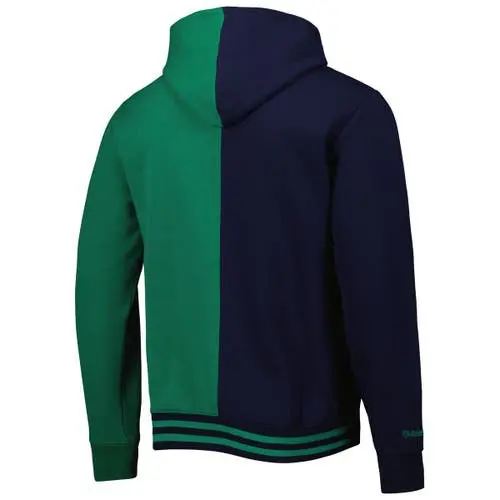 Mitchell & Ness Green Dallas Mavericks Hardwood Classics Split Pullover Hoodie