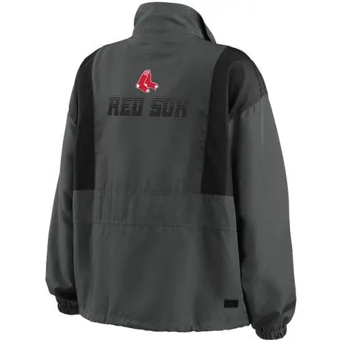 WEAR BY ERIN ANDREWS Boston Red Sox Packable Half-zip Jacket