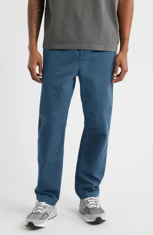 Carhartt Work In Progress Flint Straight Leg Twill Pants - Office Blue