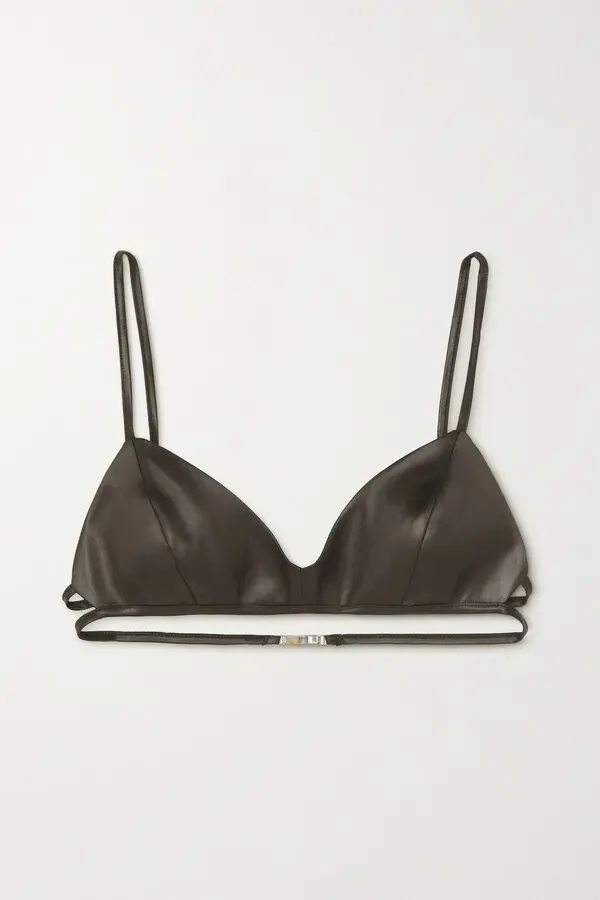 Gauge81 Sligo Stretch-satin Bralette - Black