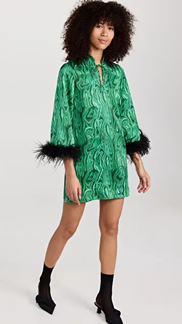 kitri green dress Neve Green Velvet Halter Dress