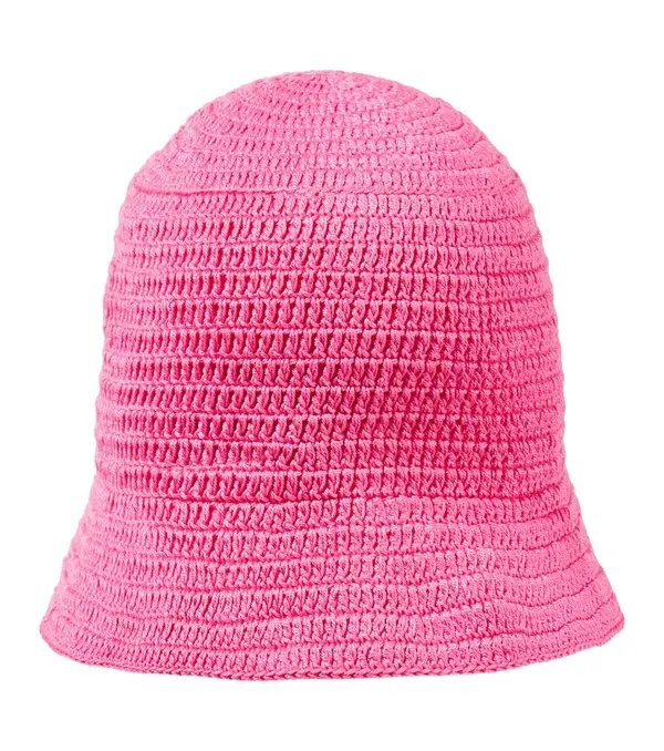 Anna Kosturova Crochet Bucket Hat - Pink