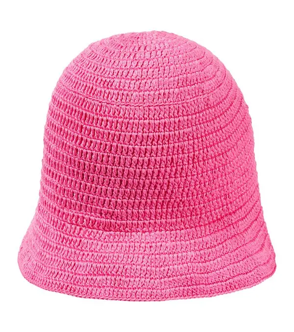 Anna Kosturova Crochet Bucket Hat - Pink