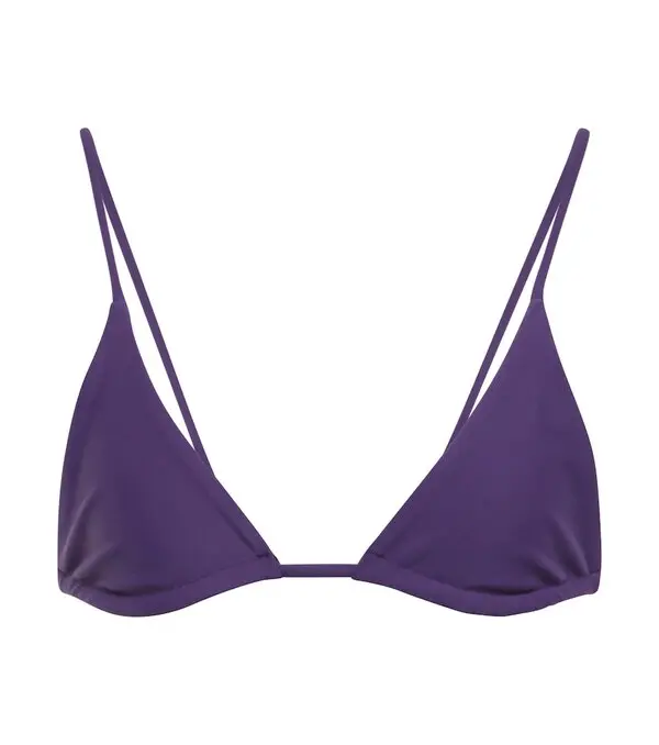 Jade Swim Via Triangle Bikini Top - Purple