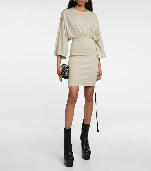 Rick Owens Tommy Jersey Minidress - Black