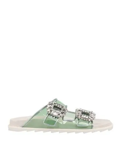 ROGER VIVIER Sandals With Crystals - Green