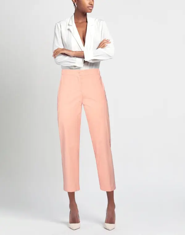 OTTOD'AME Straight Leg Chinos - Salmon Pink