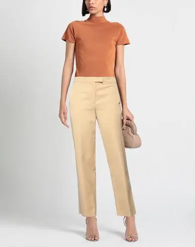 TWINSET Tapered Cotton-linen Pants - Beige