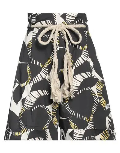 TWINSET Cotton Bermuda Shorts - Charcoal