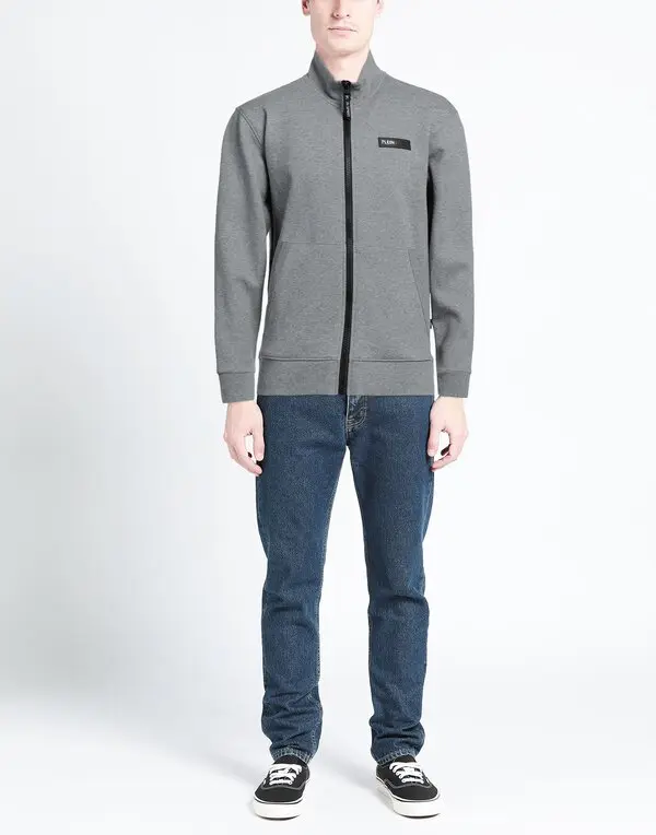 PLEIN SPORT Sweatshirt In Cotton And Polyester - Grey