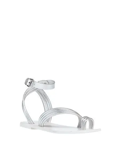 STRATEGIA Thong Sandals - Silver
