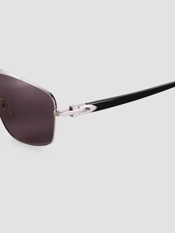 Cartier C Décor Signature 58mm Platinum Navigator Sunglasses