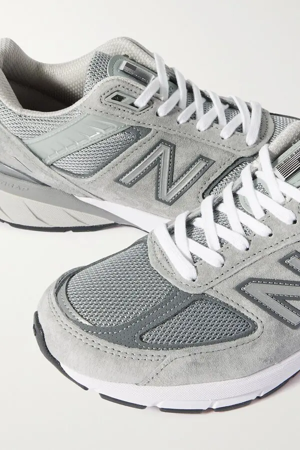 NEW BALANCE 990v5 Suede And Mesh Sneakers
