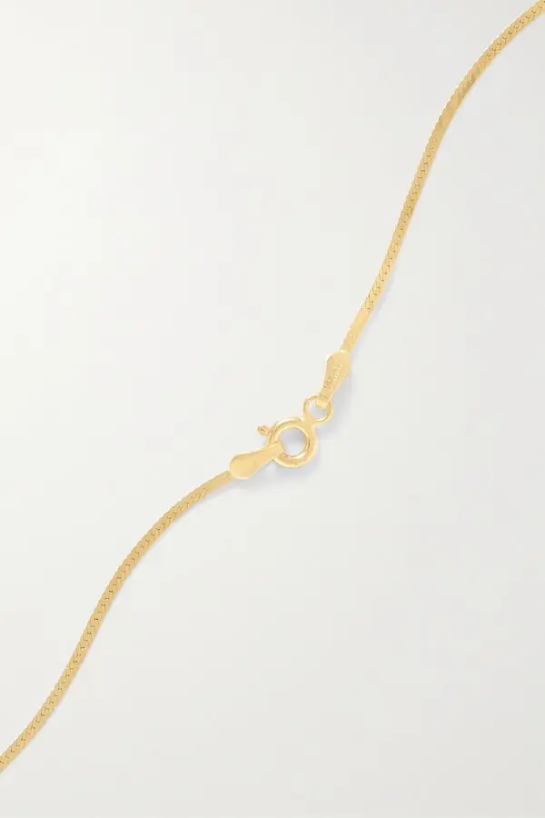 LOREN STEWART Net Sustain Demi Herringbone 10-karat Recycled Necklace