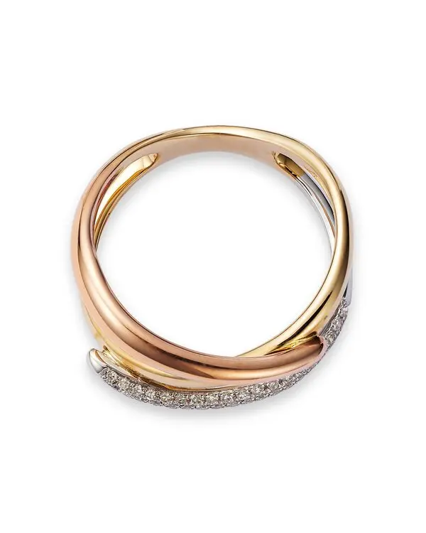 Bloomingdale'S Diamond Pave Crossover Ring, 0.20 Tcw