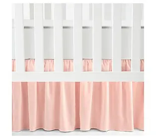 LUSH DECOR Ruffle Crib Skirt Pink Single 28x52 Lush Dec Or - One-color