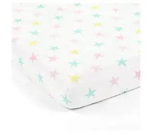LUSH DECOR Rainbow Allover Stars Fitted Crib Sh Eet - One-color