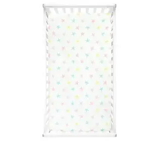 LUSH DECOR Rainbow Allover Stars Fitted Crib Sh Eet
