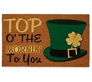 DESIGN IMPORTS Top O' The Mornin' To You! 18' X 30' Doormat - One-color