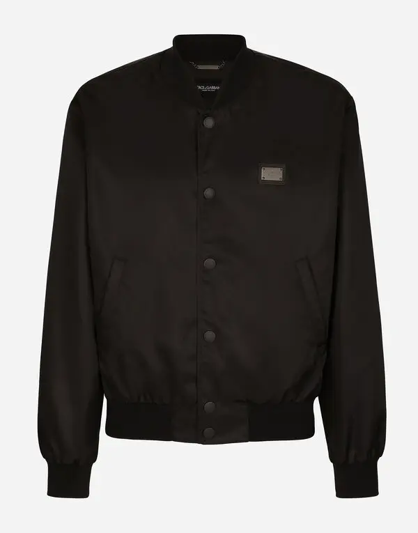 Dolce & Gabbana Nylon Jacket With Logo Tag