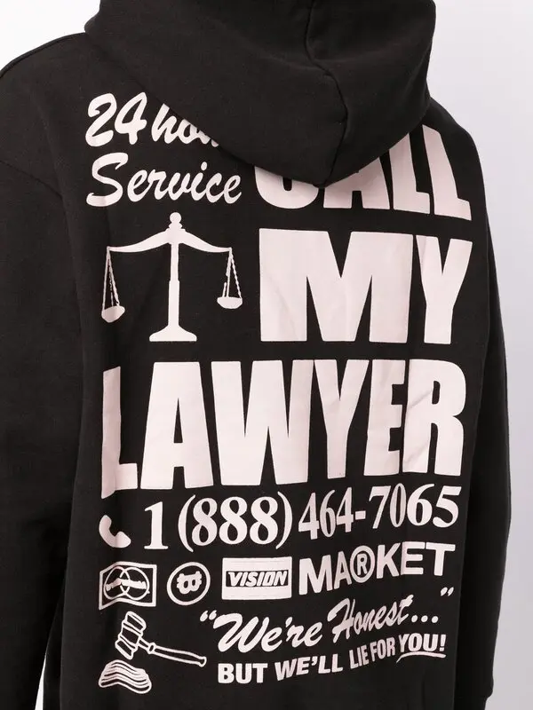 MARKET Graphic-print Cotton Hoodie