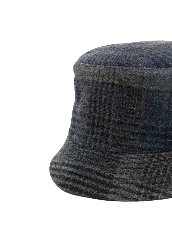 Fedeli Tartan-check Virgin Wool Hat