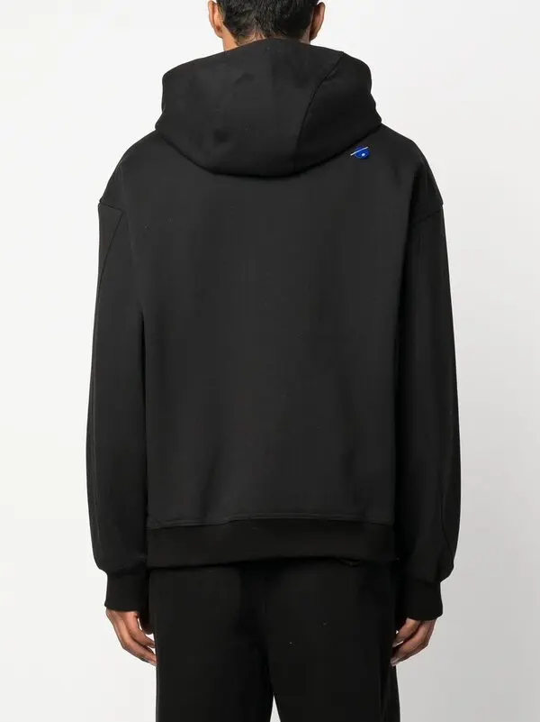 ADER ERROR Curved-zip Long-sleeve Hoodie