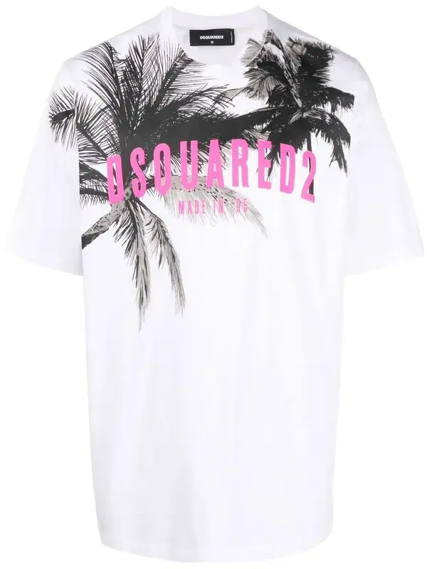 Dsquared2 Graphic-print Logo T-shirt - White