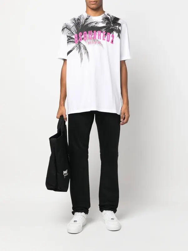 Dsquared2 Graphic-print Logo T-shirt - White