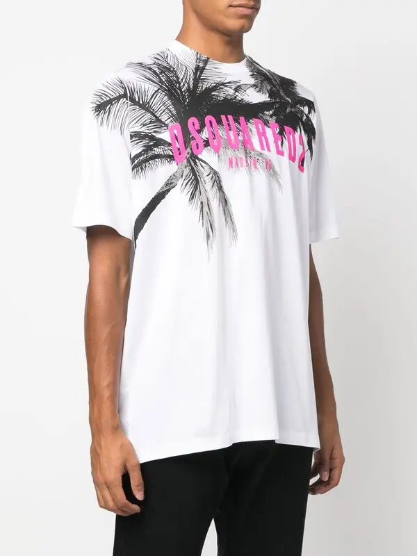 Dsquared2 Graphic-print Logo T-shirt - White