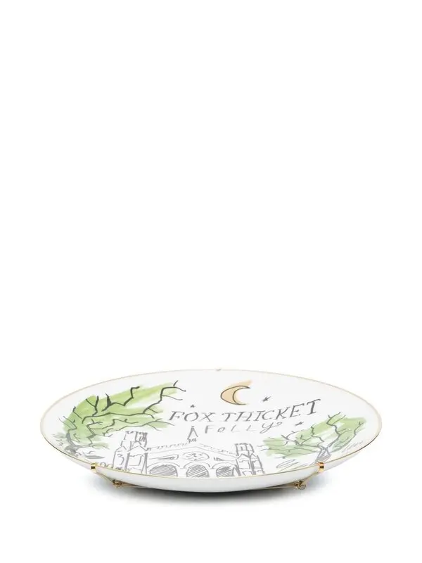 GINORI 1735 Fox Thicket Folly Porcelain Plate