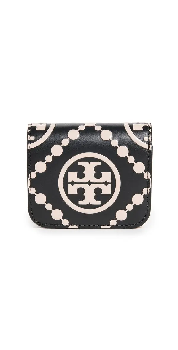 Tory Burch T Monogram Contrast Embossed Mini Wallet