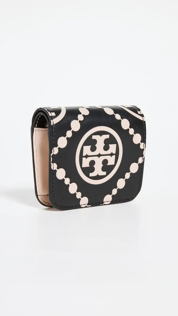 Tory Burch T Monogram Contrast Embossed Mini Wallet