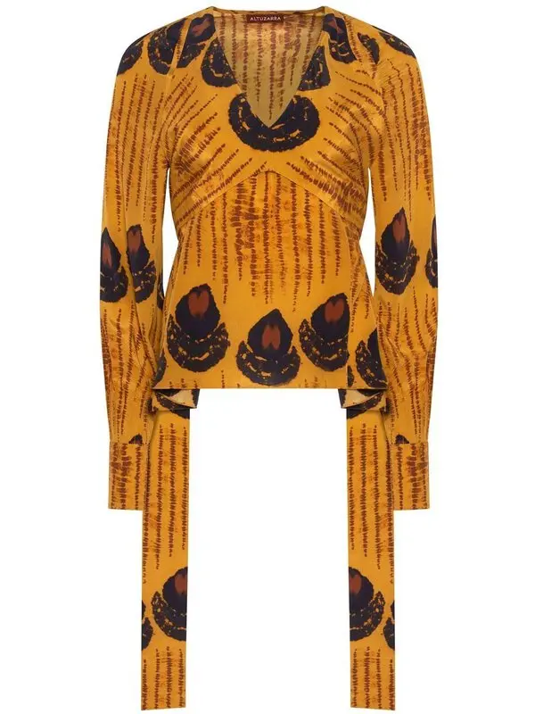 Altuzarra Dagur Long-sleeved Blouse - Orange