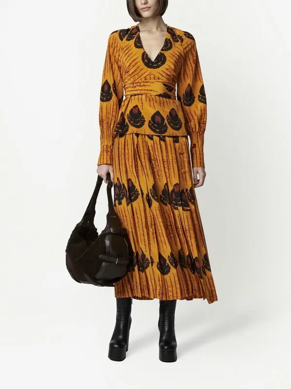 Altuzarra Dagur Long-sleeved Blouse - Orange