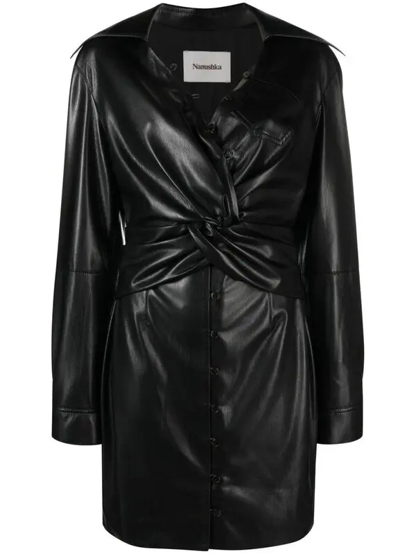 Nanushka Marto Faux-leather Minidress