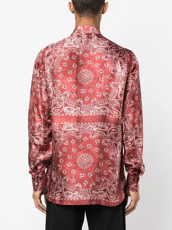 Golden Goose Bandana-Print Shirt - Red | Editorialist