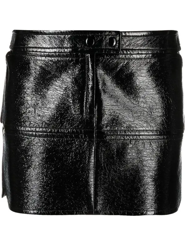 COURREGES Pencil Mini Skirt - Black