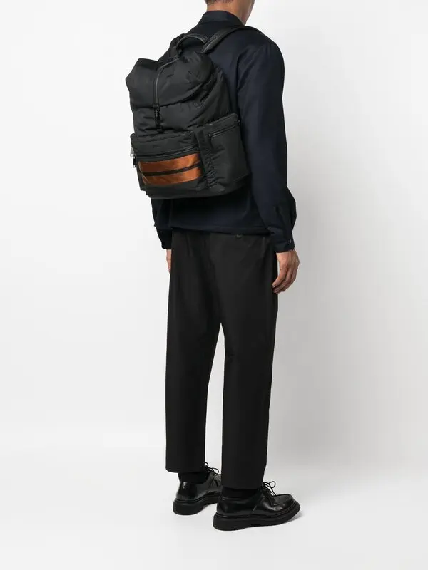 Zegna Stripe-trim Backpack