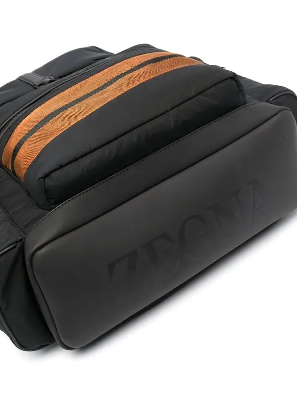 Zegna Stripe-trim Backpack