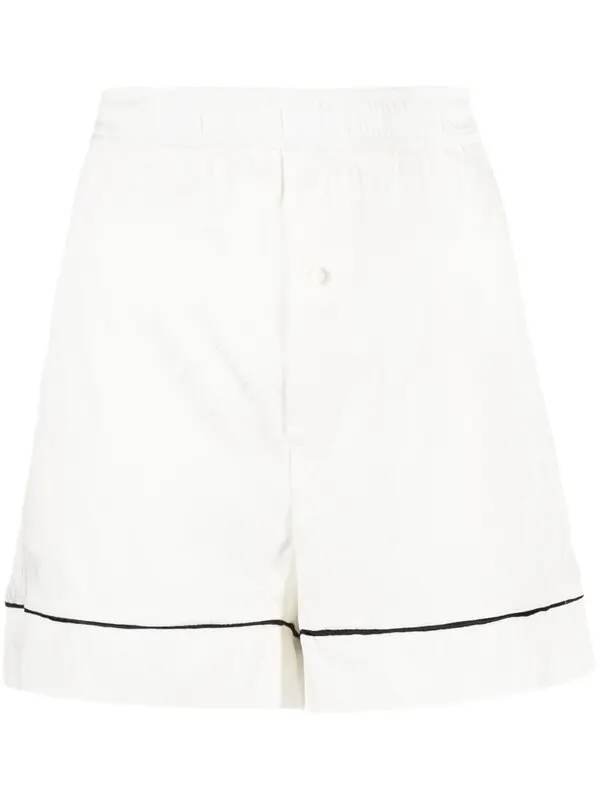 LOW CLASSIC Stretch-silk Lounge Shorts - White