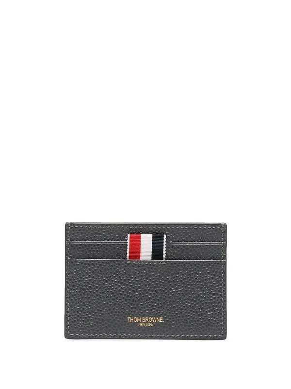 Thom Browne Rwb Loop Tab Cardholder - Grey
