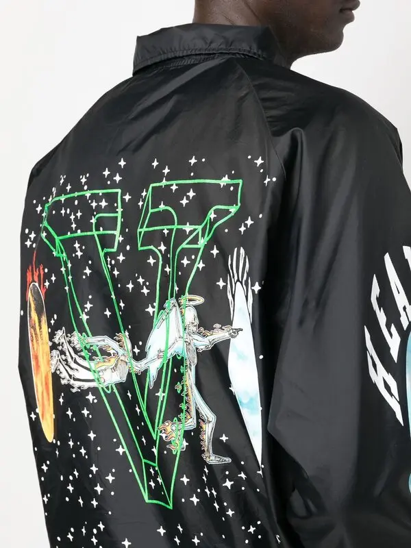 SAINT MXXXXXX Graphic Print Shirt Jacket