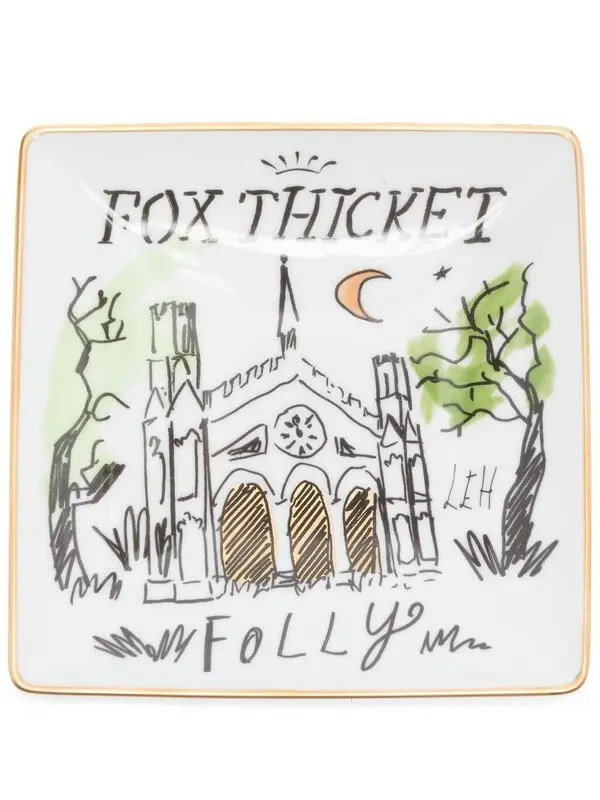 GINORI 1735 Fox Thicket Folly Tray - White